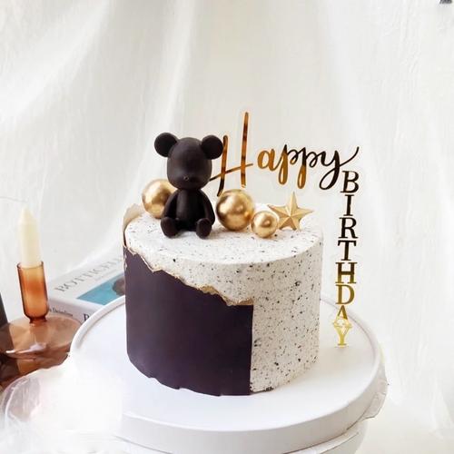 Jual CCA27 Topper Teddy Bear Beruang Panda Decor Kue Ultah Buket Bunga ...