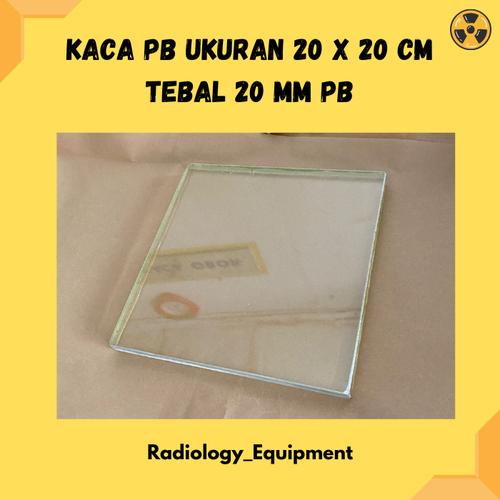 Jual KACA PB RADIOLOGI / LEAD GLASS / KACA PB 20X20 TEBAL 20 MM / KACA ...