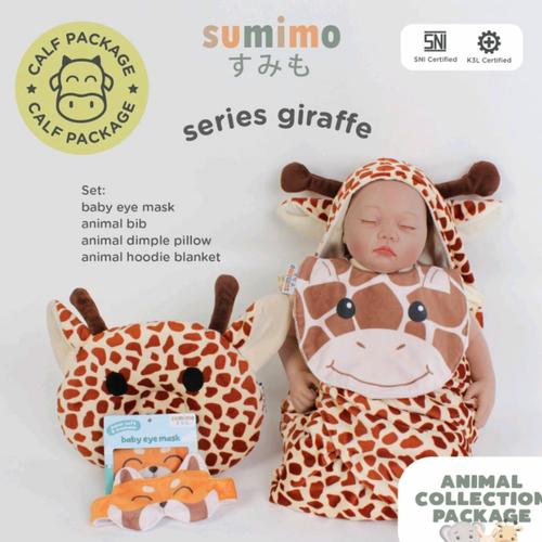 Jual Sumimo Calf package ( selimut hoodie+ dimple pillow+eye mask ...