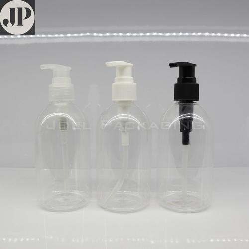 Jual BOTOL 250ML OVAL TUTUP PUMP LOTION 250 ML PET NATURAL - Pump Clear - Kab. Bogor - Joel ...