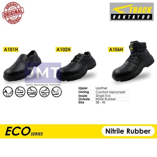 Jual Sepatu Safety Shoes Nitrile Boots ECO Series Kulit Asli TRACK ...