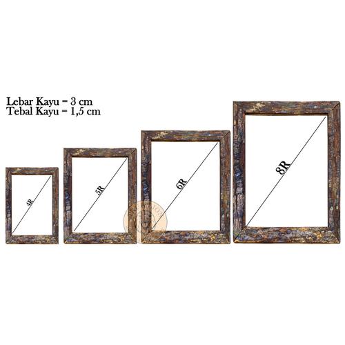 Jual SPANRAM KAYU/FRAME PHOTO/RANGKA PIGURA KAYU NATURAL - 4R - Kota ...