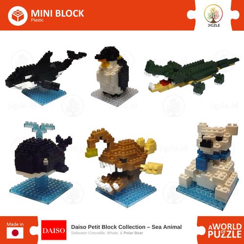 Jual Daiso Petit Block Sea Animal Collection Mini Block - DAI-PB0023 ...