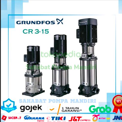 Jual Pompa Air Grundfos CR 3-15 A-A-A-E HQQE pompa Vertical multistage ...