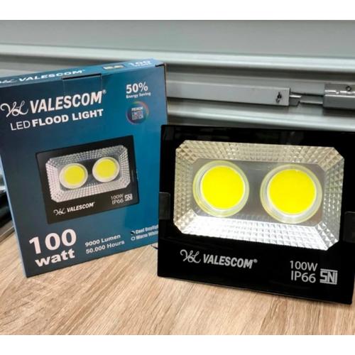 Jual Lampu Sorot AC 100Watt Tembak IP66 Valescom LED Flood Light Cool Putih - Jakarta Barat ...
