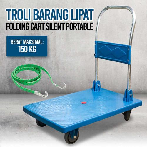 Promo Troli Dorong Angkut Barang Lipat Trolley Folding Cart Silent ...