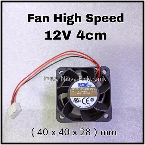 Jual Fan DC 12V 4cm High Speed Kipas Pendingin 12 Volt dimensi ...