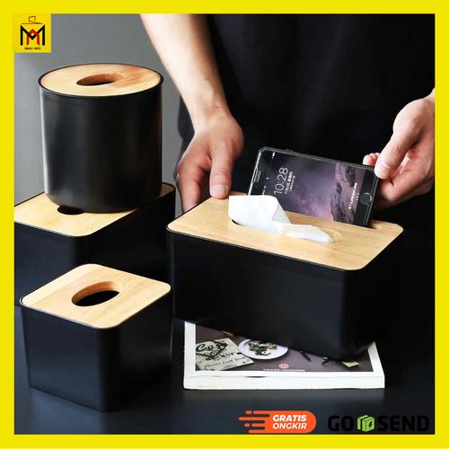 Promo Kotak Tisu Kayu Meja Makan Kantor Rumah Tissue Box Nordic Style ...