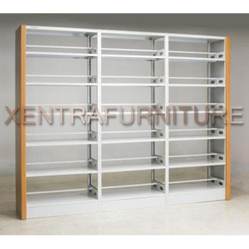 Jual Rak Perpustakaan Besi Lemari Rak Buku 2 Muka 3 Baris 6 Kolom ...
