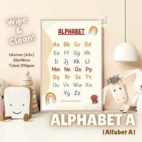 Jual ALPHABET (Abjad) - Poster Premium Edukasi Anak PAUD TK SD - Kab ...