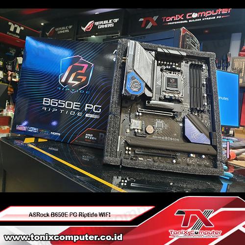 Promo ASRock B650E PG Riptide WIFI | Motherboard AMD Socket AM5 Cicil 0 ...