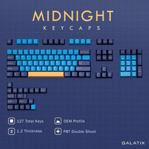 Promo KEYCAPS MIDNIGHT OEM PROFILE PBT DOUBLE SHOOT - Kota Bandung ...