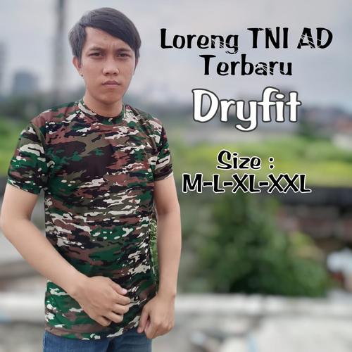 Jual Kaos Loreng TNI AD Kasad Terbaru 2022 – Baju Loreng TNI Bahan Dryfit - Kasad, M - Kota ...