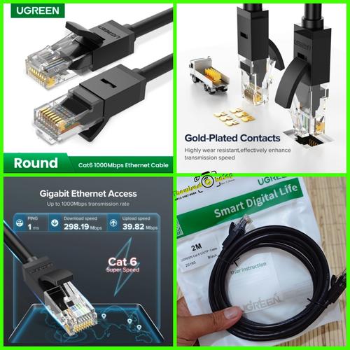 Jual UGREEN Kabel LAN Ethernet RJ45 UTP Cat6 20160 2M 1Gbps 1000Mbps ...