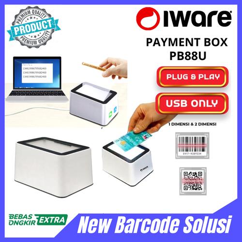 Jual OMNI BARCODE SCANNER 1D-2D IWARE PB88U PAYMENT BOX QRIS / DANA - USB - BLUETOOTH - Jakarta ...