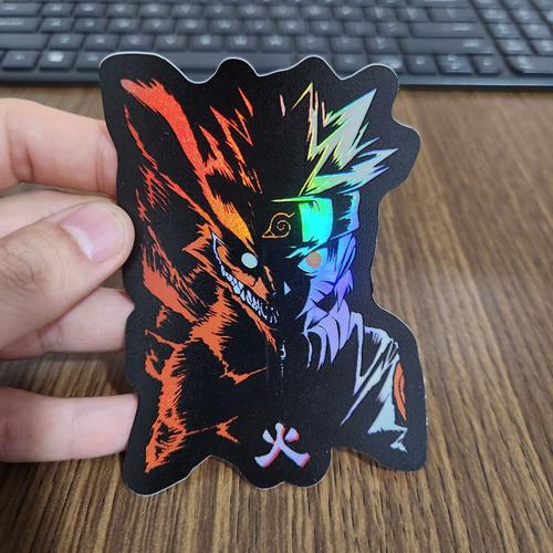 Jual Sticker Hologram Anime Besar - PSH1198 - Naruto - Naruto Kurama ...