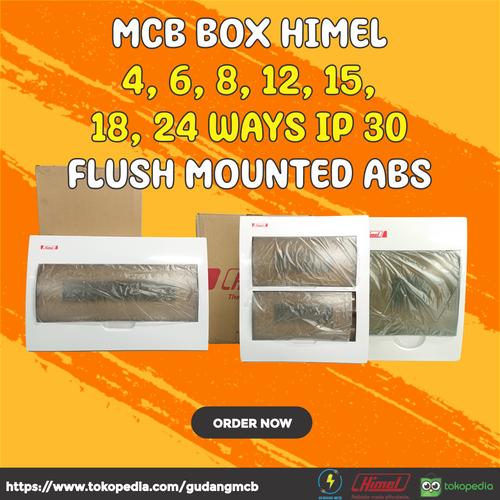 Jual MCB BOX HIMEL 4 WAYS/GANG IP30 INBOW/FLUSH MOUNTED - INBOW/FLUSH ...