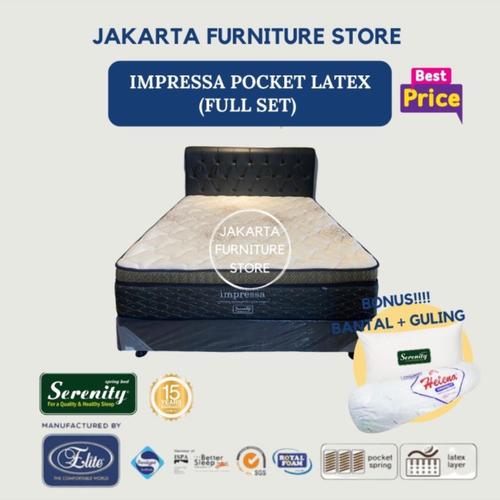Jual Promo 1 Set Spring Bed Elite Serenity Impressa Pocket Latex Uk ...