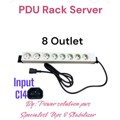 Jual PDU 8 port Stop kontak colokan listrik rack server wallmount ...