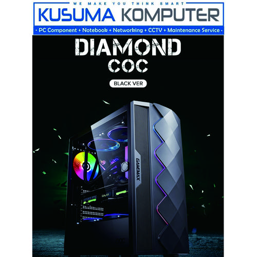 Jual Gamemax Diamond COC Black + 1 Fan ARGB Casing PC Gaming - Kab ...