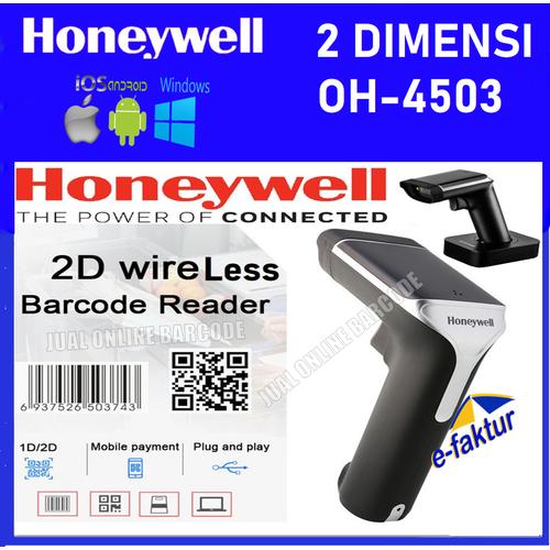 Jual Barcode Scanner Wireless Honeywell OH4503 2D QR Code Free Docking ...