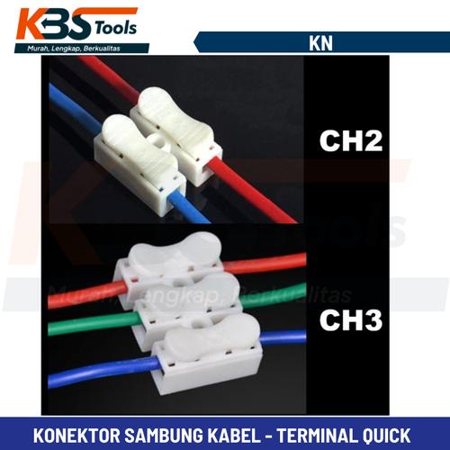 Jual Konektor Penyambung Kabel 2 3 Jalur - Quick Terminal Connector ...