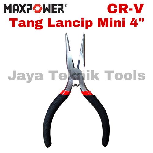 Jual Tang Mini Lancip 4.5" inch 10 cm Maxpower Long Nose Plier Kecil Jepit - Jakarta Barat ...