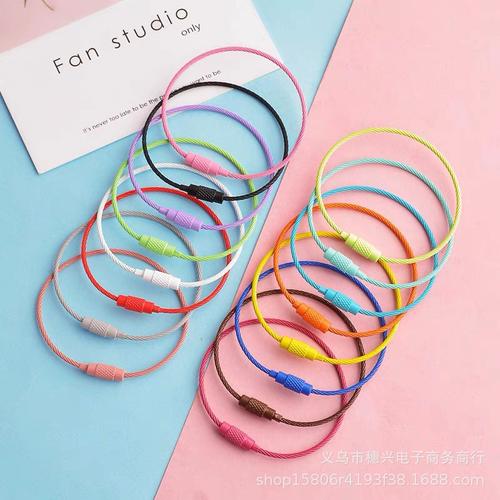 Jual O Ring Besar/Tali Kawat Gantungan Kunci Warna-Warni Harga/1&10Pc ...