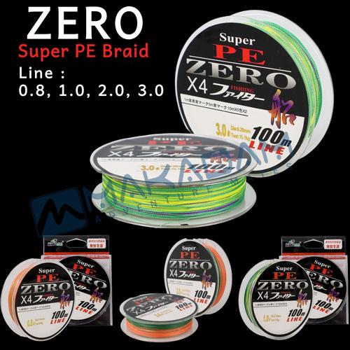 Jual senar benang pancing pe super kuat anti keriting x4 0.8 1.0 2.0 3. ...