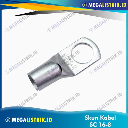 Jual Skun Kabel SC 16mm / Cable Lug 16-8 mm / Terminal Konektor Kabel Scun Tembaga SC16 - Kota ...