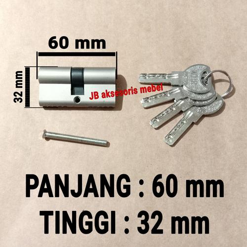 Jual CILINDER KUNCI BESAR 60 mm COMPUTER KEY / SILINDER PINTU RUMAH 6 cm - Kota Surabaya - JB ...
