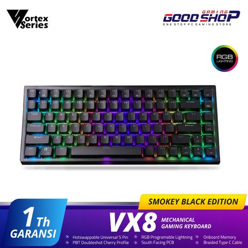 Jual VortexSeries VX8 Mechanical Keyboard - Smokey Black - Afilion ...