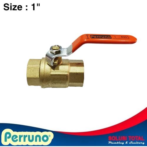 Jual Ball Valve 1 PERRUNO Kuningan / Brass 1" by onda Stop Kran Engkol ...