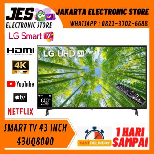 Jual LED LG 43UQ8000 SMART TV 43 Inch UHD 4K webOS 22W Al ThinQ TV ...