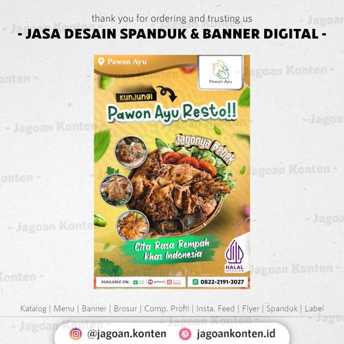 Jual Desain Banner Spanduk Baliho X Banner Roll Banner Promosi Free ...