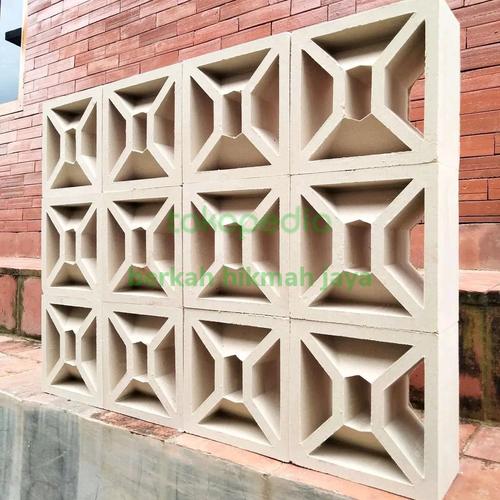Jual roster beton minimalis / roster putih cocok untuk pagar rumah ...