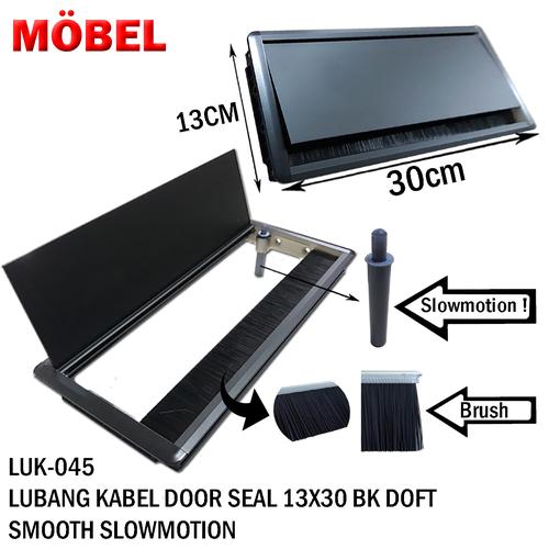 Jual Grommet 30 CM Hitam Trap Door Kabel Bulu Penutup Lubang Meja ...