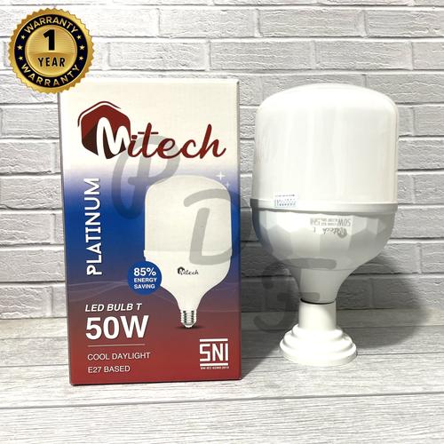 Jual MITECH PLATINUM LAMPU LED T BULB 50W 50Watt CAPSULE SNI BERGARANSI ...