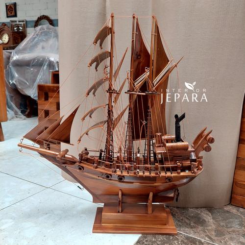 Jual Kapal - Perahu Pinisi Kayu Jati - Miniatur Kapal Laut Nusantara ...