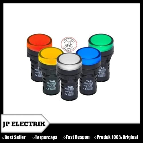 Jual Pilot Lamp LED 22mm 220VAC AD22-22DS Lampu Indikator Panel - Merah ...
