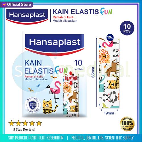 Jual Hansaplast Fun / Plester Kain Elastis / Tensoplast @8strip - FUN ...