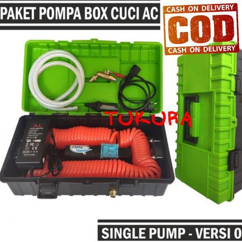 Jual Paket Pompa Box Cuci AC Portabel Selang Spiral 12M Nozzle Apolo ...