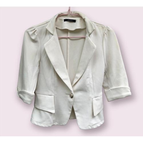 Jual blazer wanita putih polos / blazer cewek putih polos - Kab ...