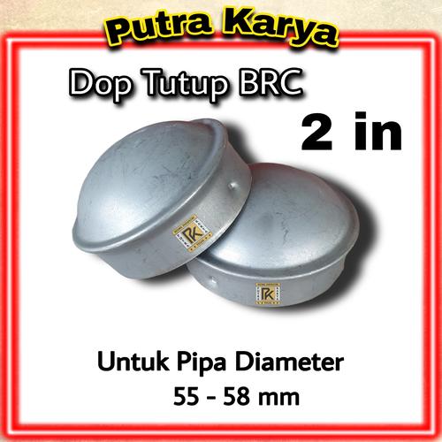 Jual Dop tutup tiang pagar brc 2 inch Topi pipa galvanis dua in - Kab ...
