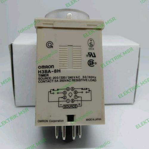 Jual Timer Omron H3BA-8H 8PIN 220V Original Made in Japan - Jakarta ...