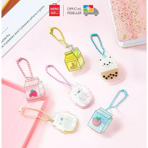 Jual Miniso Milk Tea Series Acrylic Notes Clip Keychain / Gantungan ...