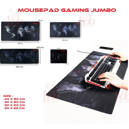 Jual Mousepad Besar Lebar Gaming Mouse Pad Rubber MAP Peta Dunia uk 80 ...