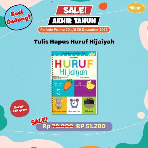 Promo Tulis Hapus Huruf Hijaiyah Alifun Ba Buku Aktivitas Anak Ahlan ...
