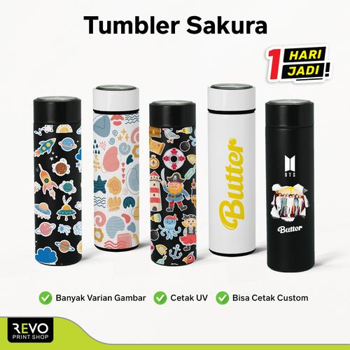 Jual Tumbler Custom Full Print UV / Botol Minum Stainless Sakura 500 ml ...