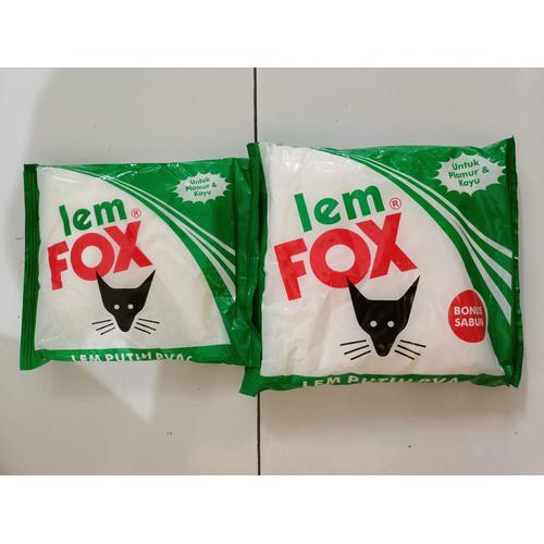 Jual Lem FOX Putih PVAc Bungkus HIJAU Plamur / Kertas / Kayu - 400gr ...